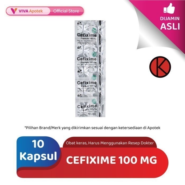 Jual Cefixime 100 mg (10 Kapsul) | Shopee Indonesia