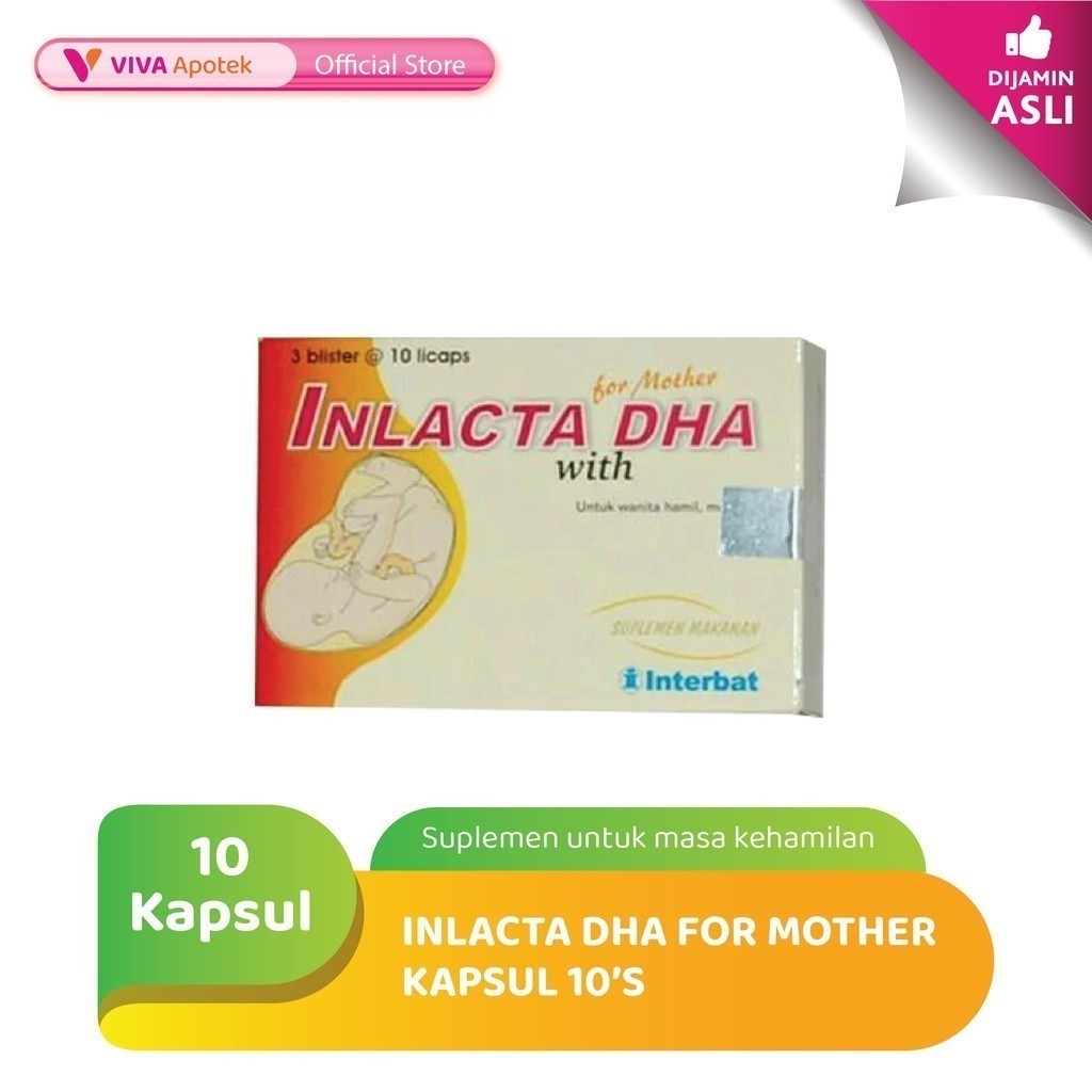 Jual Inlacta Dha For Mother Suplemen Ibu Hamil & Menyusui (10 Kapsul ...