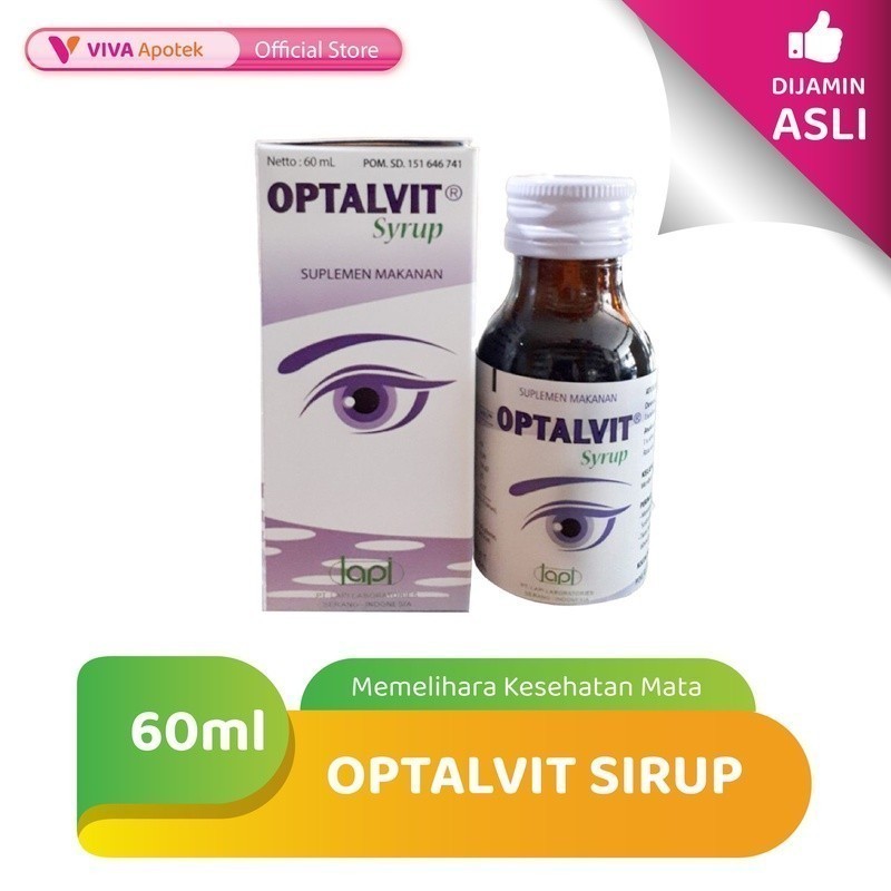 Jual Optalvit Sirup untuk Memelihara Kesehatan Mata (60 ml) | Shopee ...