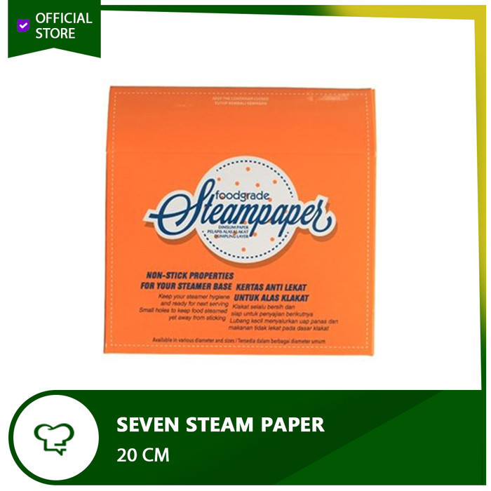 Jual KERTAS DIMSUM ALAS KERTAS SEVEN STEAM PAPER 12CM | Shopee Indonesia