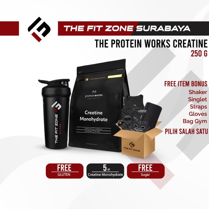 Jual THE PROTEIN WORKS Creatine Monohydrate 250 Gram Supplementasi ...