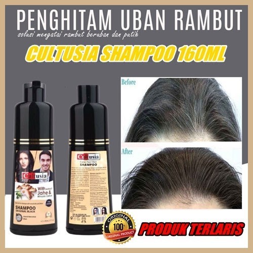 Jual Shampo Semir Rambut Hitam Tanpa Uban Instant Black Hair Original ...