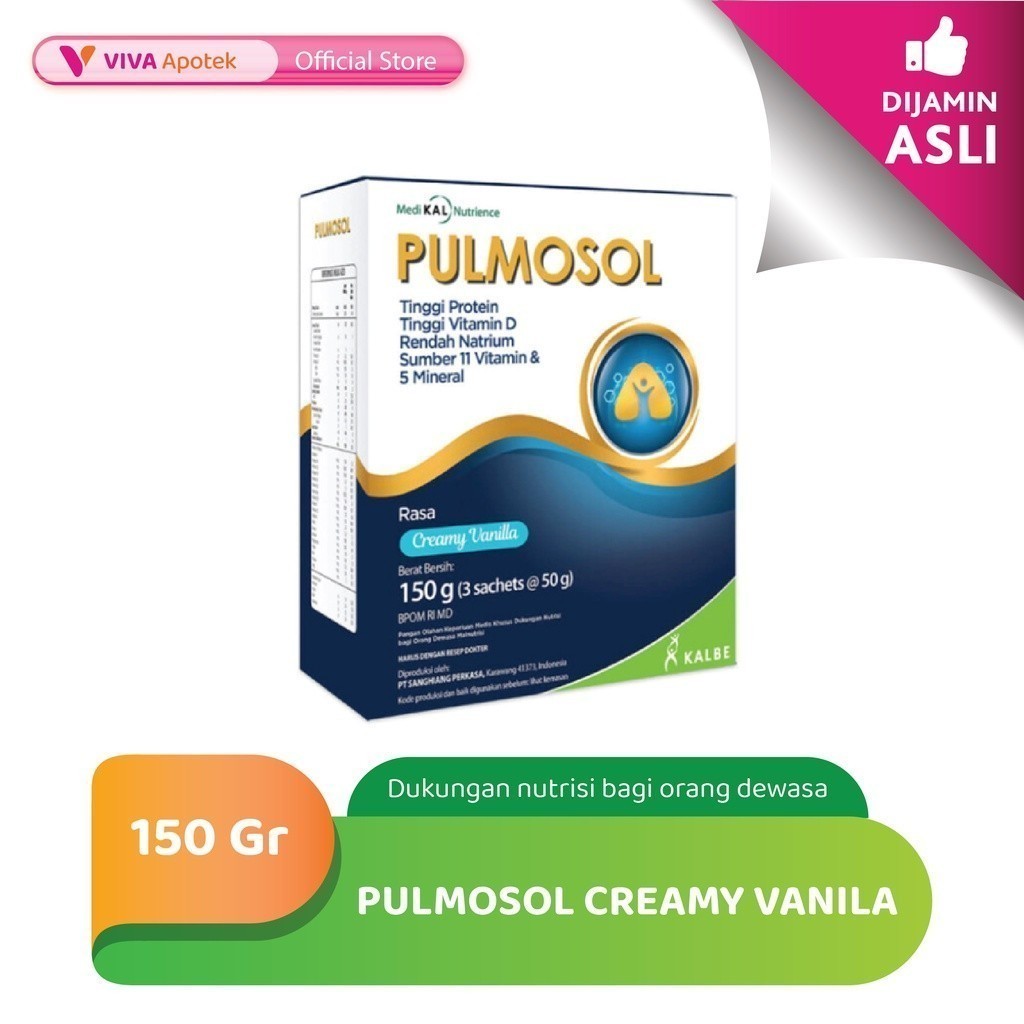 Jual Pulmosol Creamy Vanila (150 Gram) | Shopee Indonesia