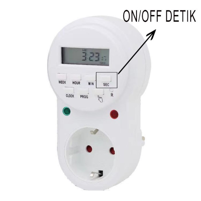 Jual Ready Timer Switch Digital ON-OFF Hingga per Detik Pengatur waktu ...