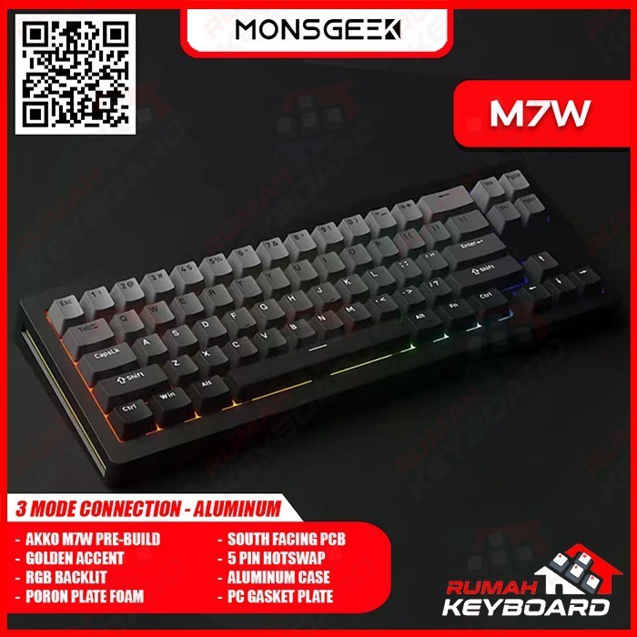 Jual Mechanical Keyboard - Monsgeek M7W - 65% - Aluminum - South Facing Rgb | Shopee Indonesia