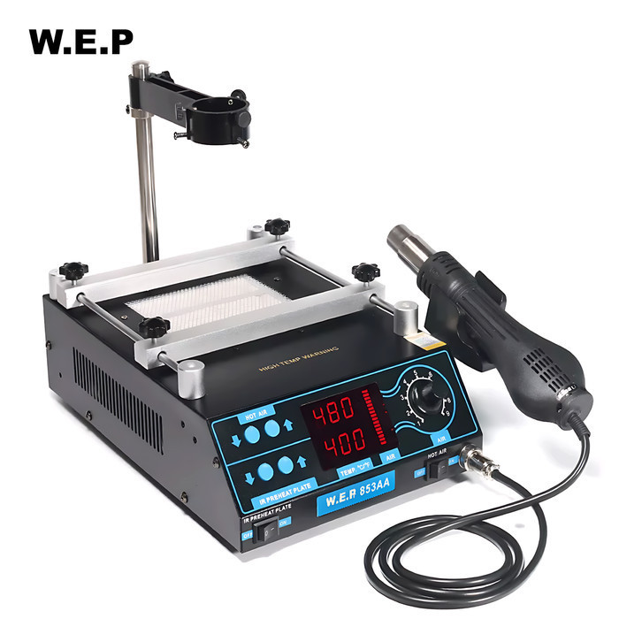 Jual Wep 2 In 1 Digital Smd Infrared Preheater Rework 853Aa Hitam ...