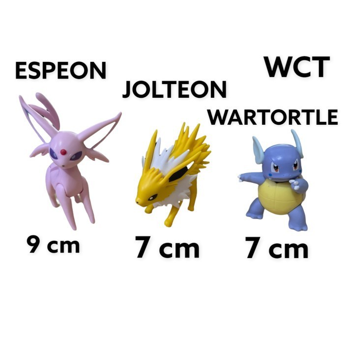 Jual Wct Pokemon Jolteon - Espeon - Wartortle - 3 Inch Battle Figure ...