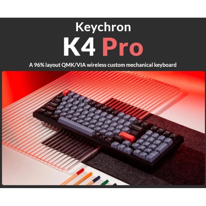 Jual Keychron K4 Pro Qmk/Via Fully Assembled Hot-Swappable White ...