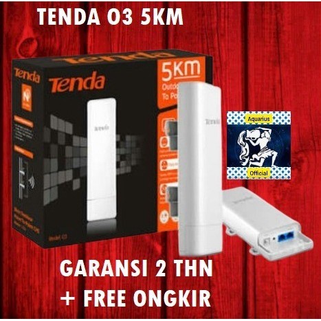 Jual Tenda O3 5Km Outdoor Point To Point Cpe - Tenda 03 Wireless Router ...