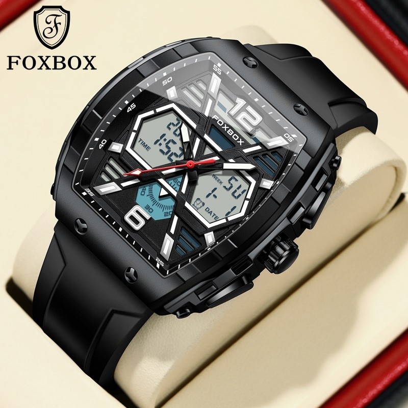 Jual FOXBOX Jam Tangan Militer Pria Jam Tangan Chronograph Olahraga Jam ...