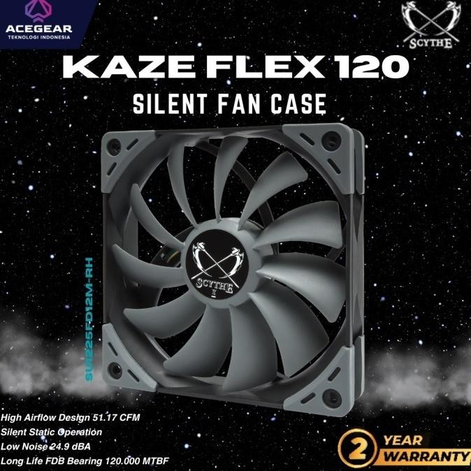 Jual SCYTHE KAZE FLEX 120 1200 RPM - SILENT FAN CASE | Shopee Indonesia