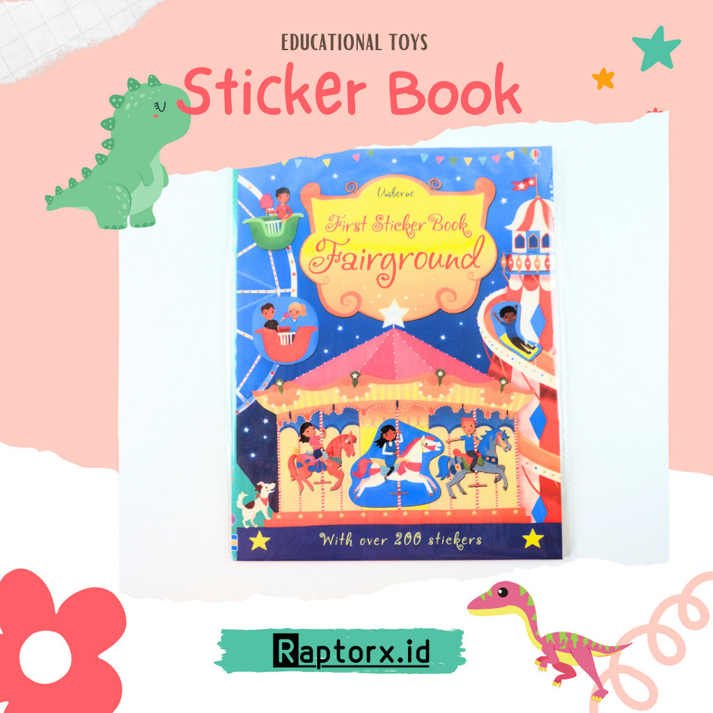 Jual Sticker First Sticker Book Kertas Usborne Buku Menempel Sticker ...