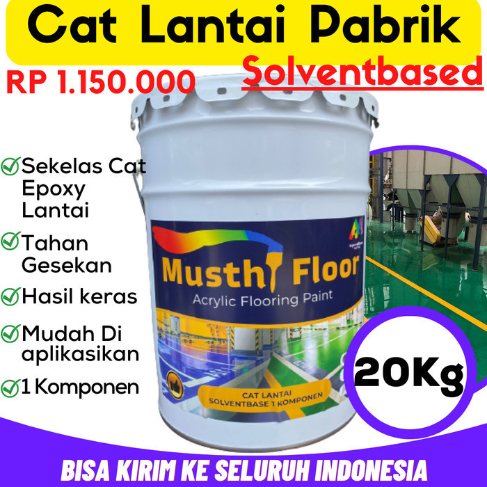 Jual CAT LANTAI PABRIK CAT LANTAI GUDANG SOLVENTBASE SEKELAS EPOXY 20KG ...
