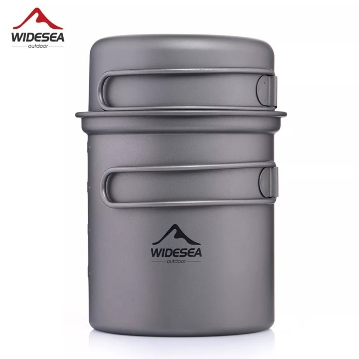 Jual Widesea Cooking Set Nesting Titanium Alat Masak Camping Praktis Ul ...
