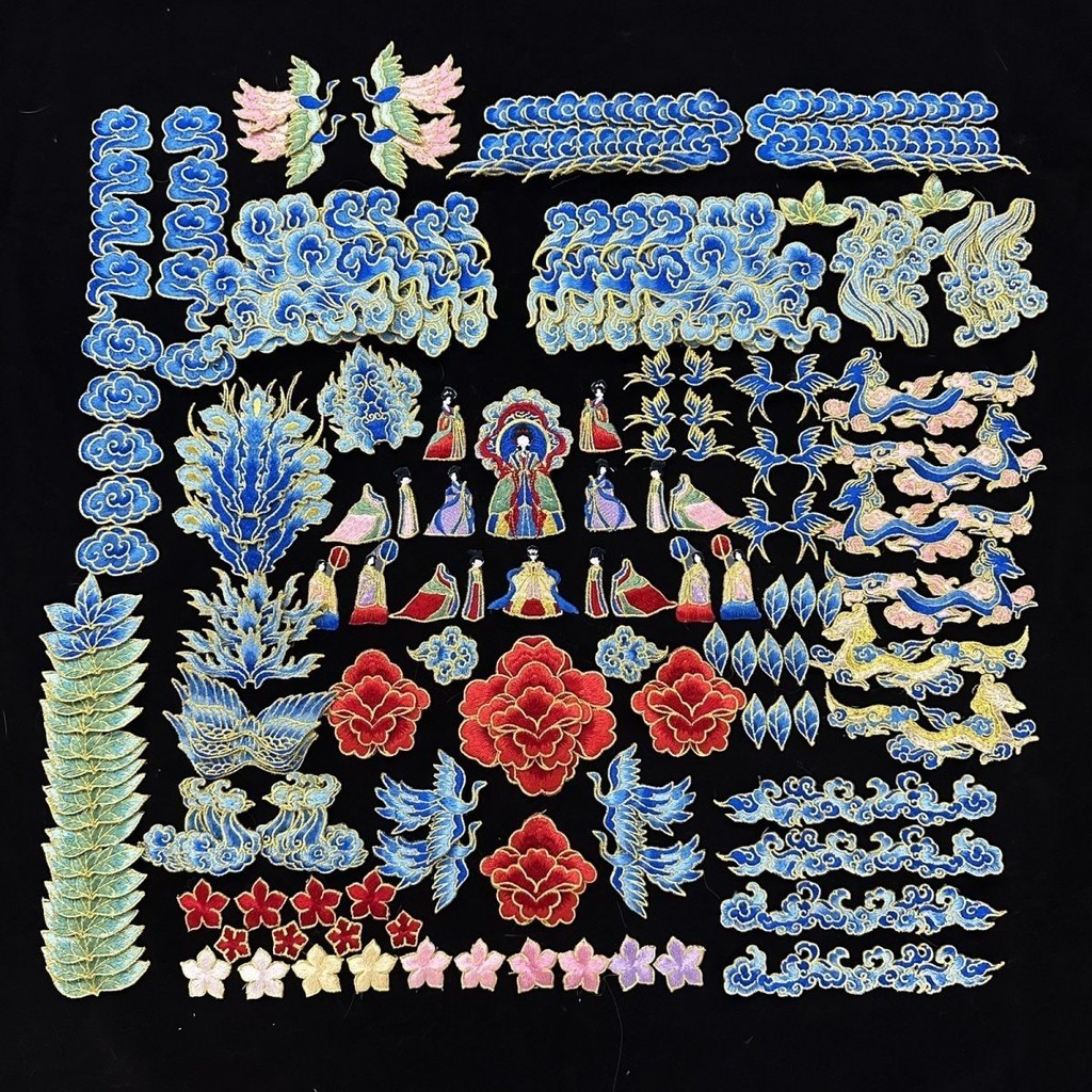 Jual King Mother Fairy Embroidered piece Embroidered Song Crown Bright ...
