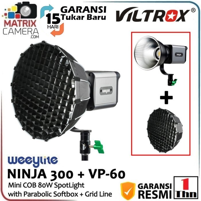 Jual Viltrox Weeylite Ninja 300 Mini Smart COB Spotlight 80W Led Light ...