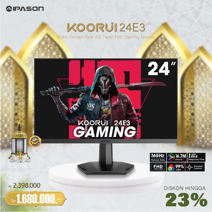 Jual Koorui 24 Inch Fhd Gaming Monitor 165Hz 1Ms Ips Panel 24E3 ...