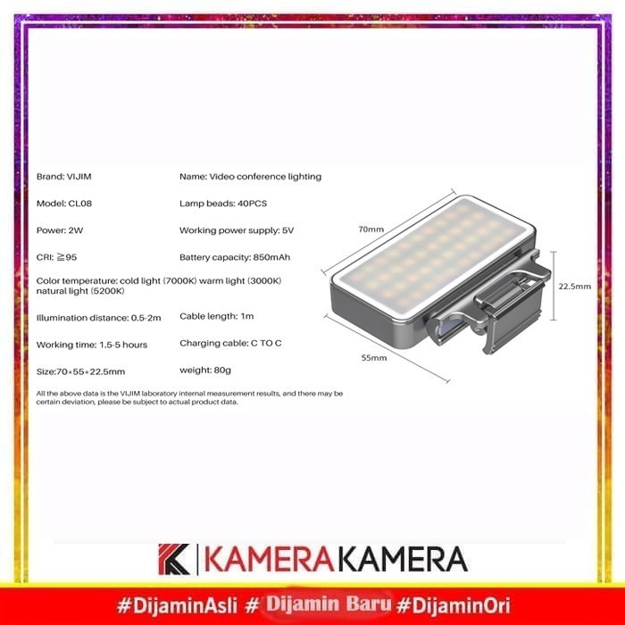 Jual Ulanzi Vijim Cl08 Mini Led Video Light With Clamp For Laptop, Etc. | Shopee Indonesia