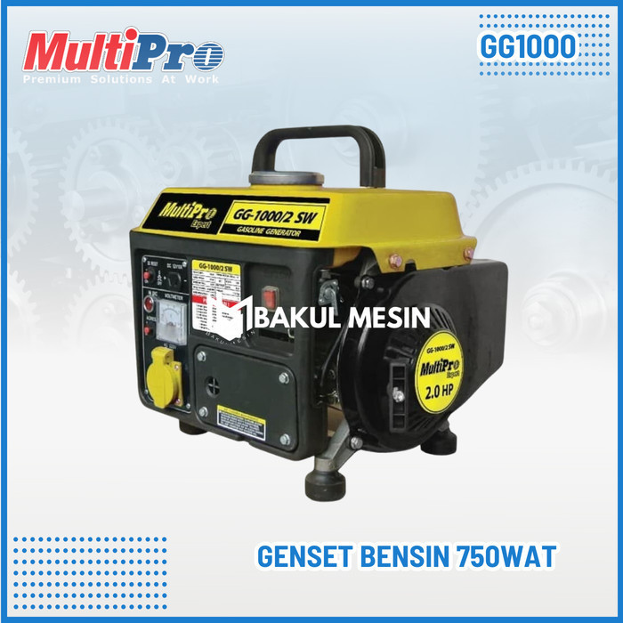 Jual Ready Mesin Genset 2Tak Gg1000 Multipro Gg 1000 Generator Set 750 Watt Genset | Shopee ...