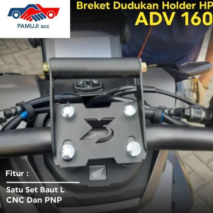 Jual Breket Holder Hp Gps New Adv 160 New Pcx 160 Pcx 150 X3 Keren Abis ...
