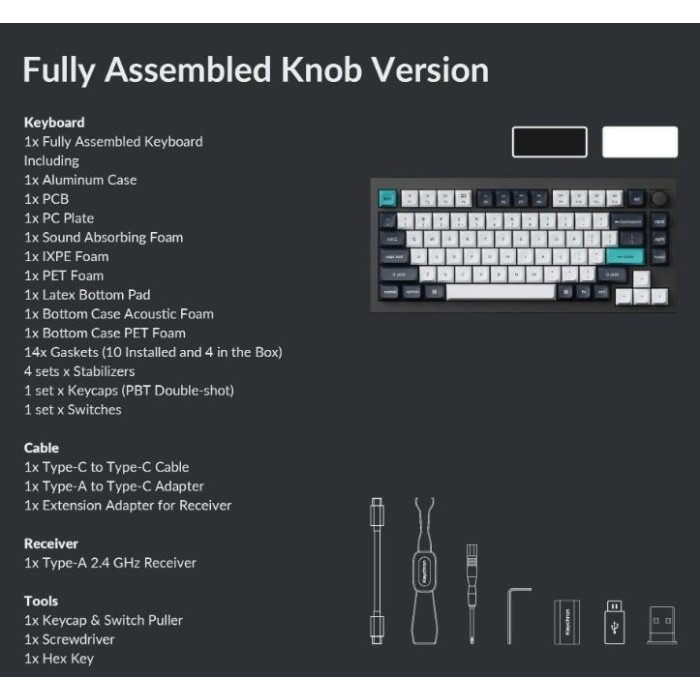 Jual Keychron Q1 Max Qmk/Via Wireless Fully Assembled Knob - Shell ...