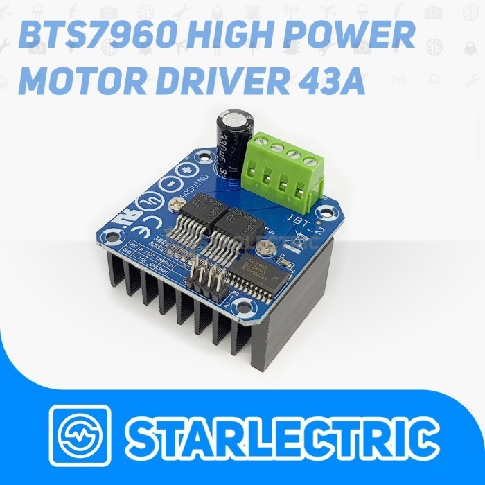 Jual High Current Motor Driver H-Bridge Modul Bts7960 43A For Arduino ...