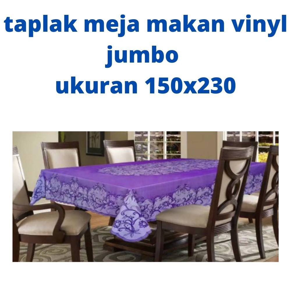 Jual Pr0M0 100% Taplak Meja Makan Vinyl Lace Jumbo Ukuran 230X150Cm ...