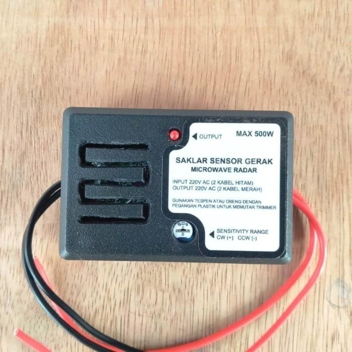 Jual Saklar Sensor Gerak Benda Dan Manusia 500W Radar Microwave 220V Ac ...