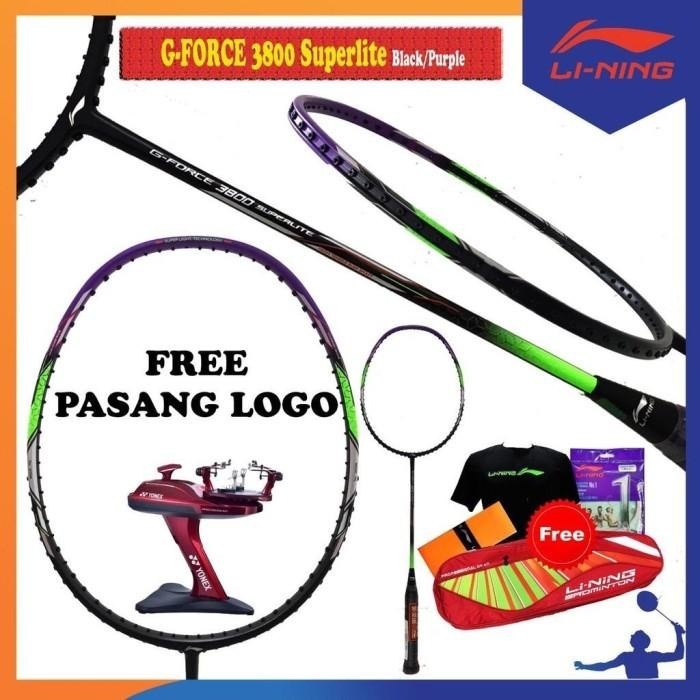 Jual RAKET BADMINTON LINING SUPERLITE G-FORCE 3800 KOMPLIT SET+SABLON ...