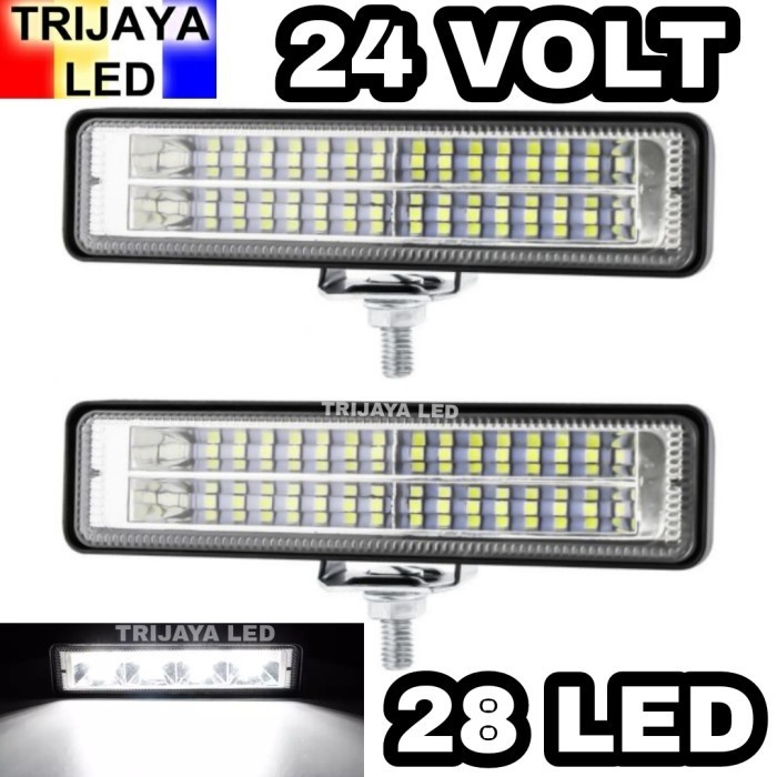 Jual Lampu Tembak Sorot 24 Volt LED CWL 28 Mata BESI BAR CREE Truk Bus ...