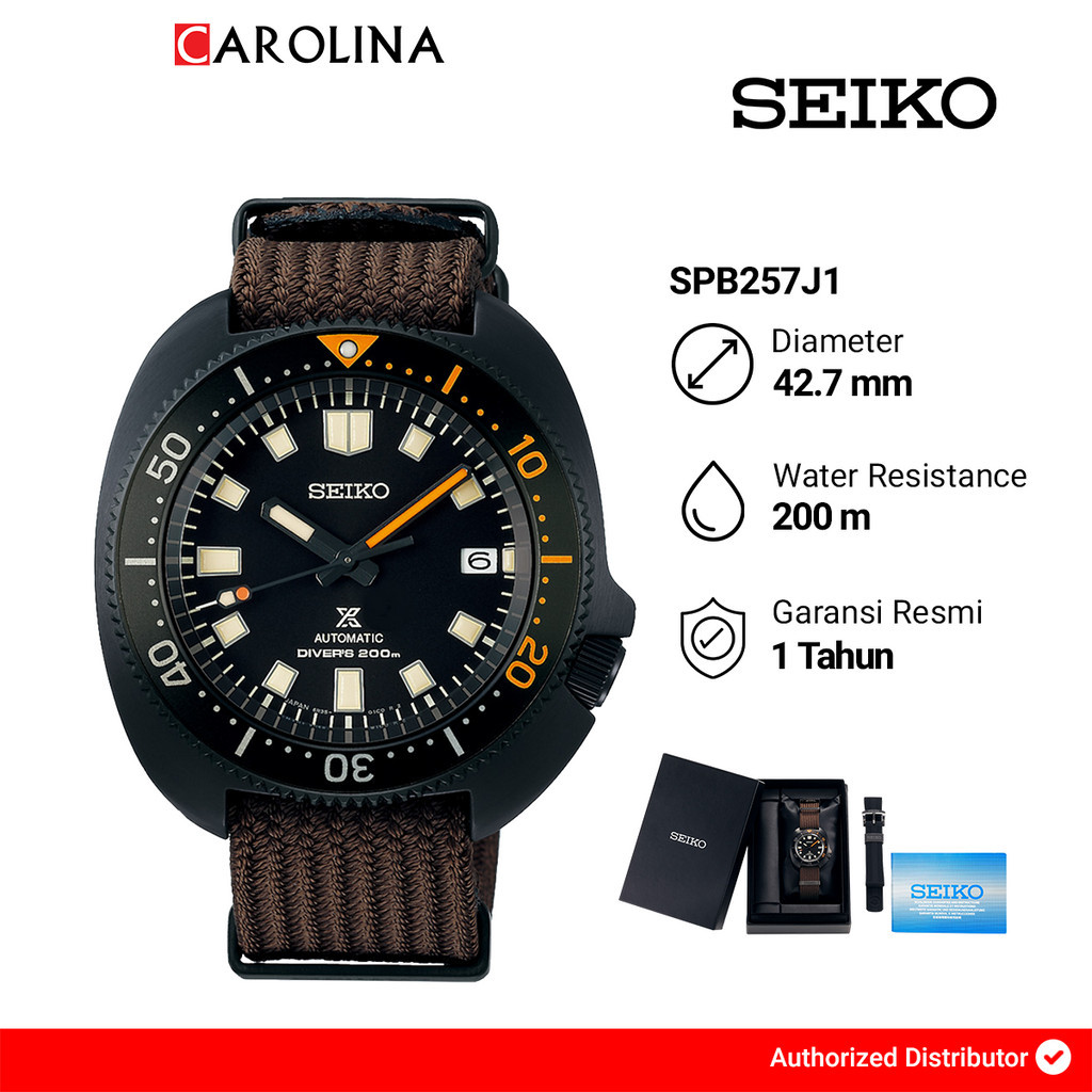 Jual Jam Tangan Pria Seiko Prospex SPB257J1 The Black Series 1970 ...
