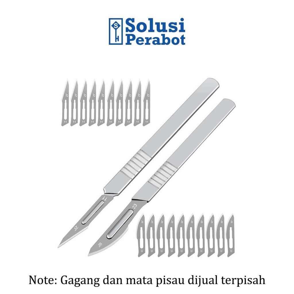 Jual Pisau Bedah no 11 23 SP / Mata Gagang Surgical Blade Operasi ...