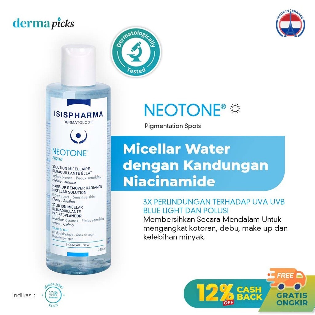 Jual Neotone Aqua 250ml ISISPHARMA - Micellar water | Shopee Indonesia