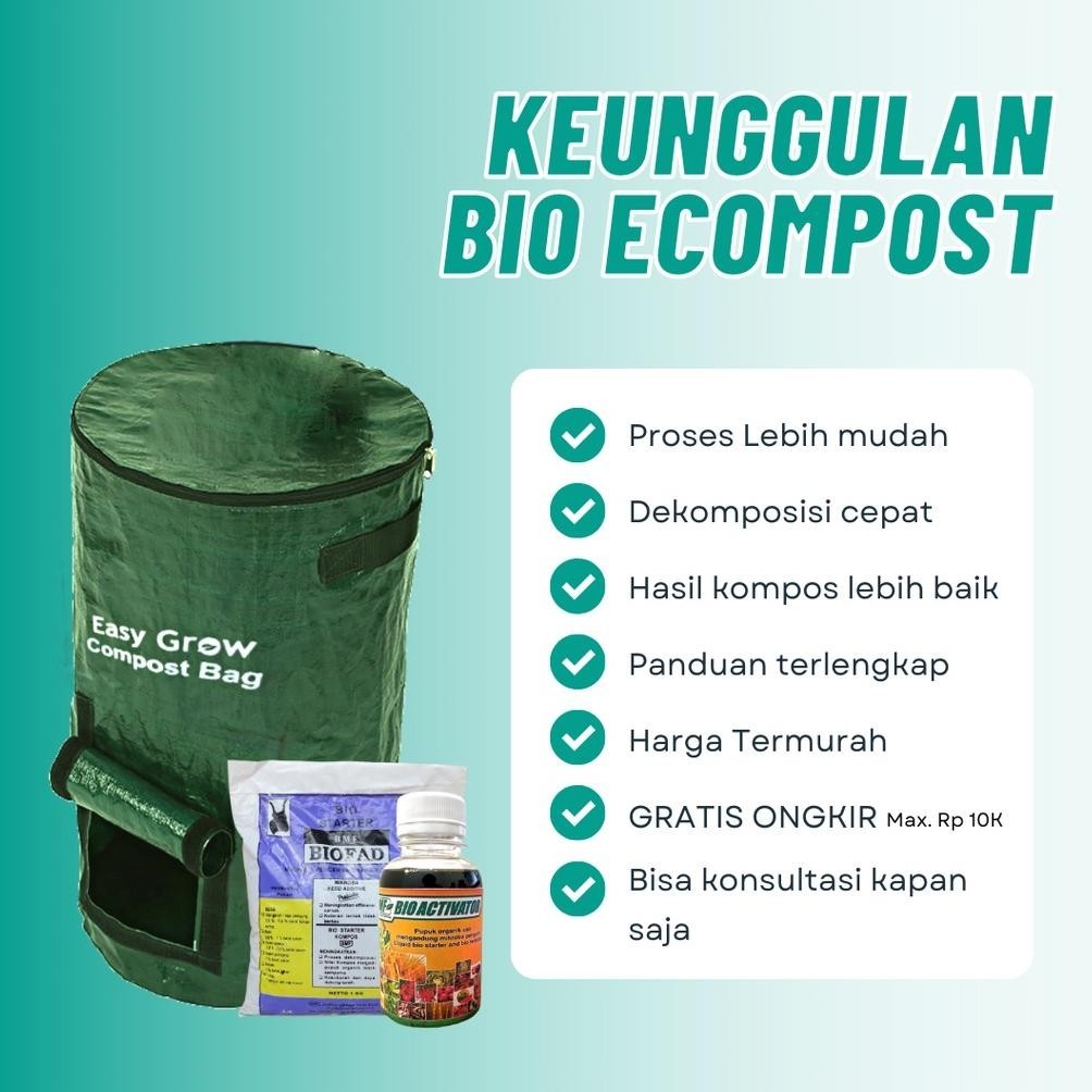Jual et-98 Bio Ecompost Paket Komposter Lengkap Compost Bag 80 Liter ...