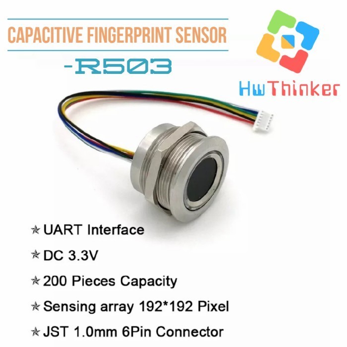 Jual Sensor Sidik Jari Kapasitif Fingerprint Finger print R503 ...