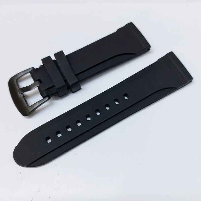 Jual strap tali jam tangan rubber sile band uk 24mm tali jam tangan ...