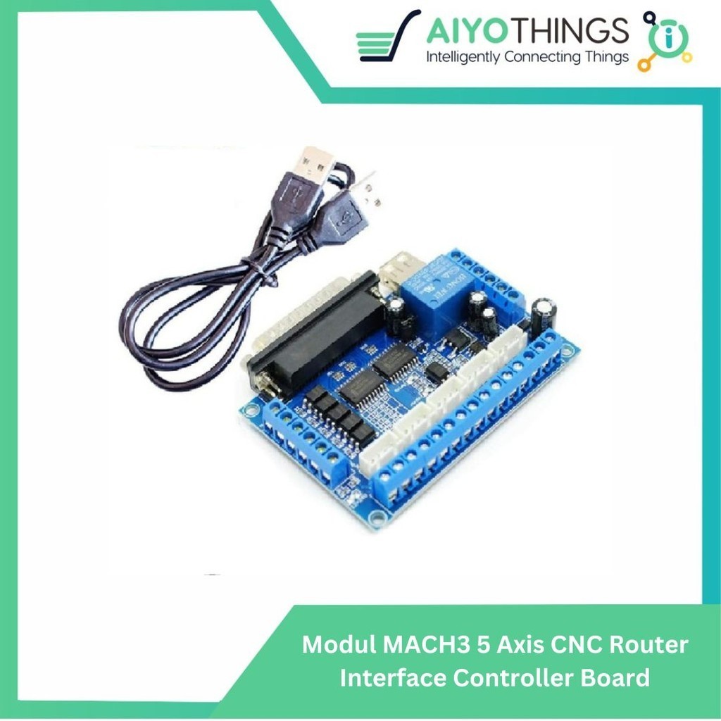Jual Modul MACH3 5 Axis CNC Router Interface Controller Board | Shopee ...