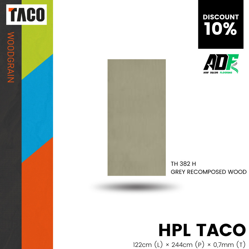 Jual HPL Pelapis Kayu TACO WOODGRAIN Type TH 382 H Furniture Lemari ...