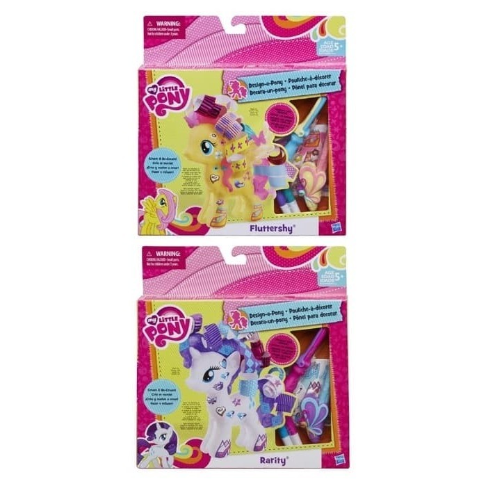 Jual My Little Pony Design-a-Pony Kit Fluttershy Rarity / ORIGINAL ...