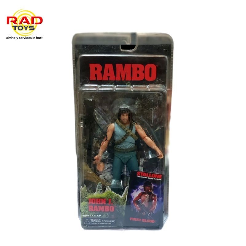 Jual John j.rambo first blood neca sylvester stallone rambo action ...
