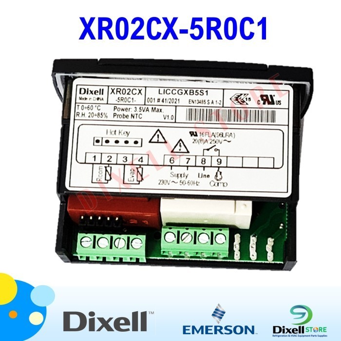 Jual Dixell XR02CX-5R0C1 Digital Thermostat 230V + 1 NTC Sensor ...