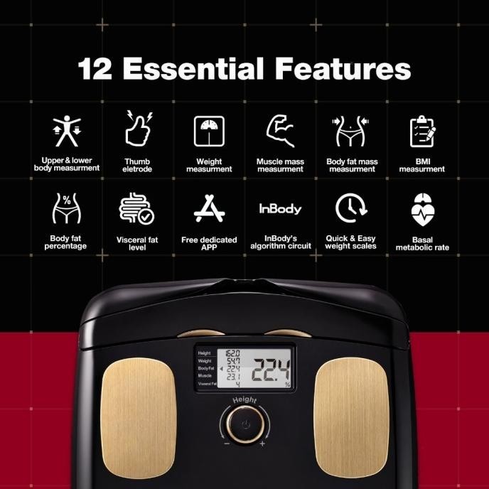 Jual Inbody Dial - Midnight Black - Full Body Composition Scale ...