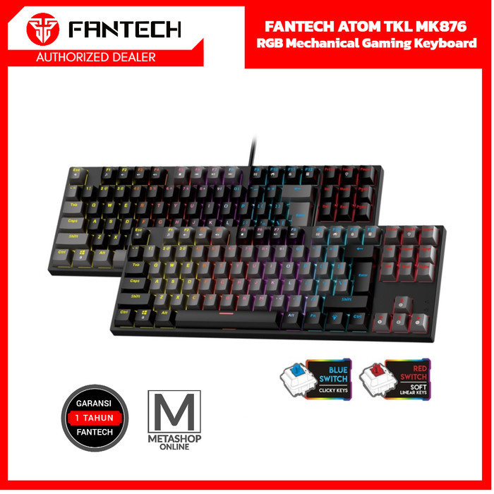 Jual Fantech ATOM MK876 TKL RGB Mechanical Gaming Keyboard 87 Keys | Shopee Indonesia