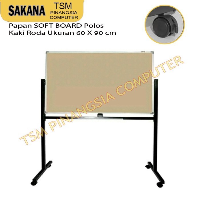 Jual Sakana 60 X 90 Papan Tulis Soft Board - Softboard Standing Kaki ...
