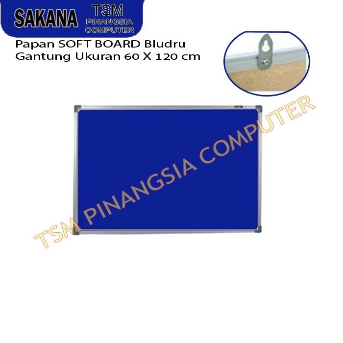 Jual Sakana 60 X 120 Cm Papan Tulis Soft Board - Softboard Bludru ...
