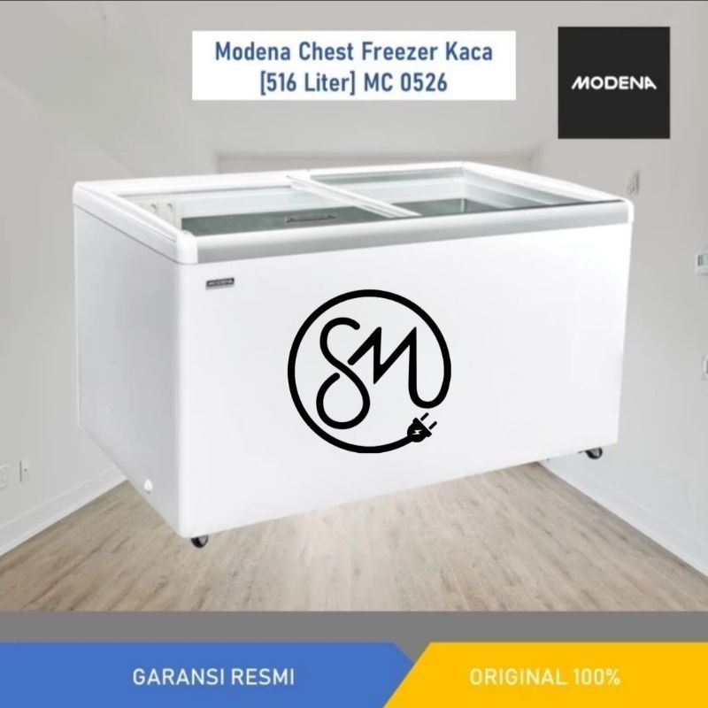 Jual Chest Freezer Box Modena MC-0526 516 L MC0526 Sliding door Conserva | Shopee Indonesia