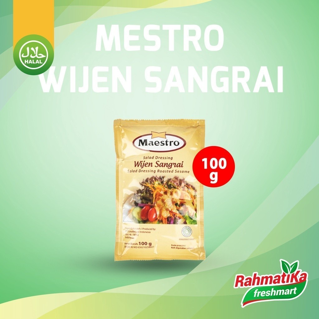 Jual Maestro Salad Dressing Wijen Sangrai 100 gram | Shopee Indonesia