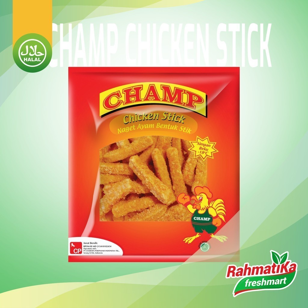 Jual Champ Chicken Nugget Stick / Champ Naget Ayam Bentuk Stik 250 gram ...