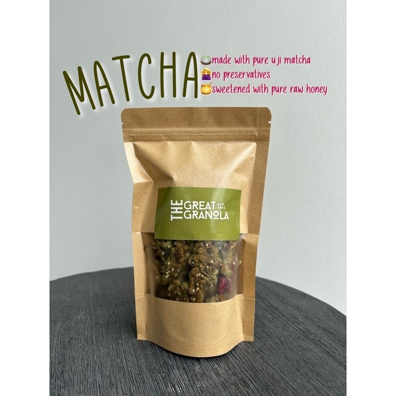 Jual Granola Rasa Matcha Pouch 200g Sarapan Sehat Cemilan Diet Enak ...