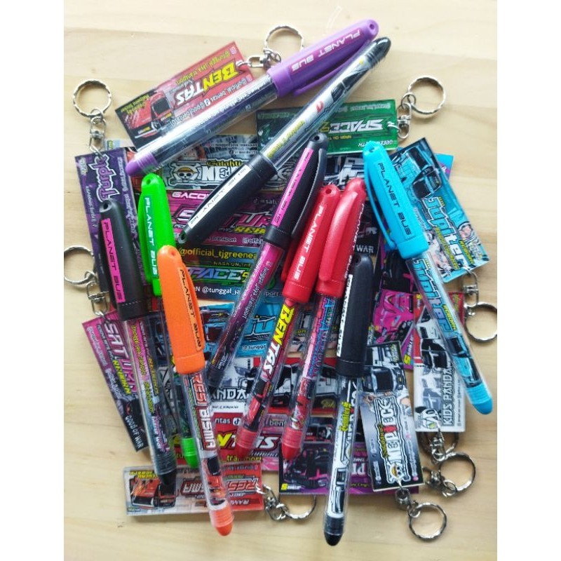 Jual paket pulpen ganci free sticker bis telolet | Shopee Indonesia